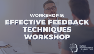 Workshop 9: Effective Feedback Techniques Workshop